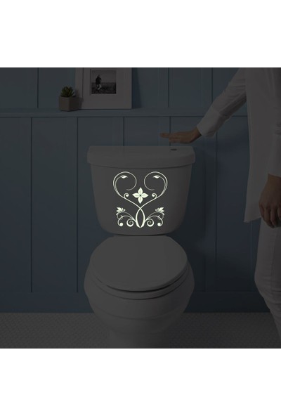 Asilmeydan Dekoratif Çiçek Desenli Fosforlu, Karanlıkta Parlayan Wc Klozet Sticker Asilmeydan Dekoratif Çiçek Desenli Fosforlu, Karanlıkta Parlayan Wc Klozet Sticker