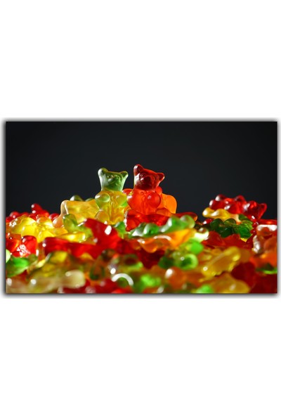 Arazomi Şekerleme ve Pasta Dekoratif Cam Tablo