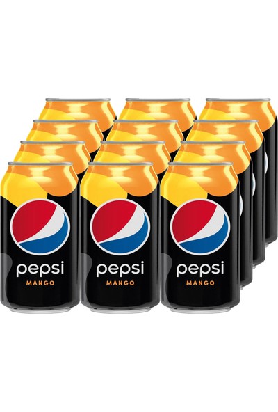 Pepsi Mango Aromalı Kola 330 ml 12'li Pepsi Mango Aromalı Kola 330 ml 12'li