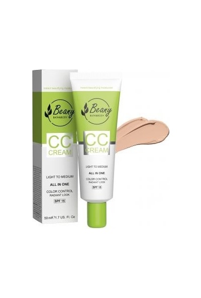 Unice Beany cc Cream 15 Spf Açık-Orta, 50 ml Unice Beany cc Cream 15 Spf Açık-Orta, 50 ml