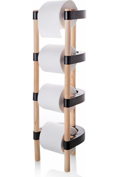 Kitchen Life Lüx 4 Yedekli Ahşap Wc Kağıtlık