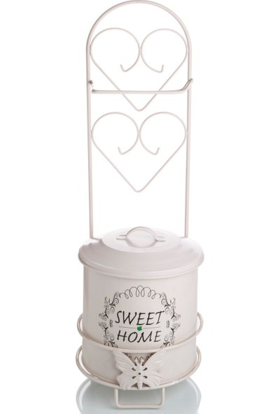 Kitchen Life Ferforje Lüx Kalpli ve Kovalı Wc Kağıtlık Seti