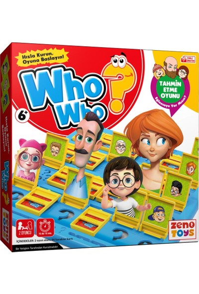 Zeno Toys Who Who Bil Bakalım Kutu Oyunu