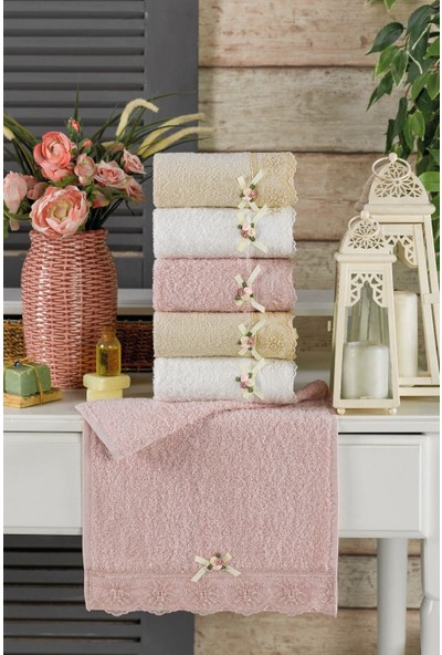 Casnack 6'lı Fiyonklu 30 x 50 cm Mutfak Havlu Seti