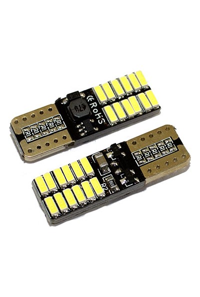 Space T10 Canbus'lı Led Ampul - 24 SMD- Beyaz - 12V Space T10 Canbus'lı Led Ampul - 24 SMD- Beyaz - 12V
