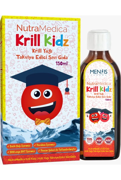Nutramedica Krill Kidz Omega 3 Şurup Nutramedica Krill Kidz Omega 3 Şurup