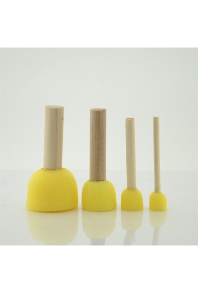 Cadence Sünger Tampon Fırça Seti Ponpon Fırça 4'lü