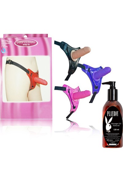 Lps Deep Climax Ten Rengi Belden Bağlamalı Penis ve Playboy Masaj Yağı Lps Deep Climax Ten Rengi Belden Bağlamalı Penis ve Playboy Masaj Yağı