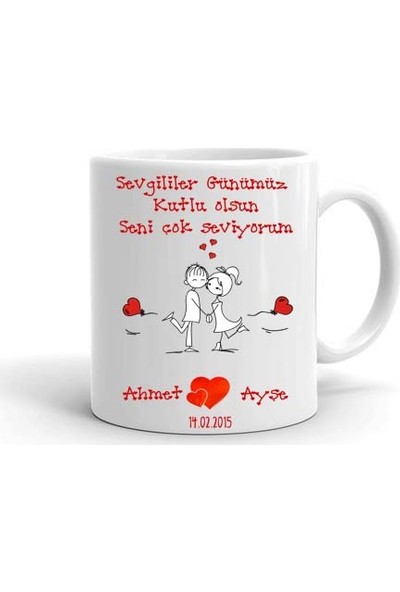 Hediye Bardaklar Sevgililer Günü Kupa Bardak