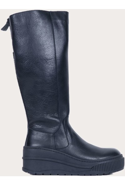 Bueno Deri Siyah Kadın Dolgu Topuklu Çizme Bueno Deri Siyah Kadın Dolgu Topuklu Çizme
