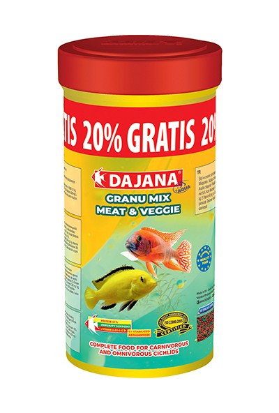 Dajana Granu Meat-Veggie Mix 250+50ML Promo 150GR Dajana Granu Meat-Veggie Mix 250+50ML Promo 150GR
