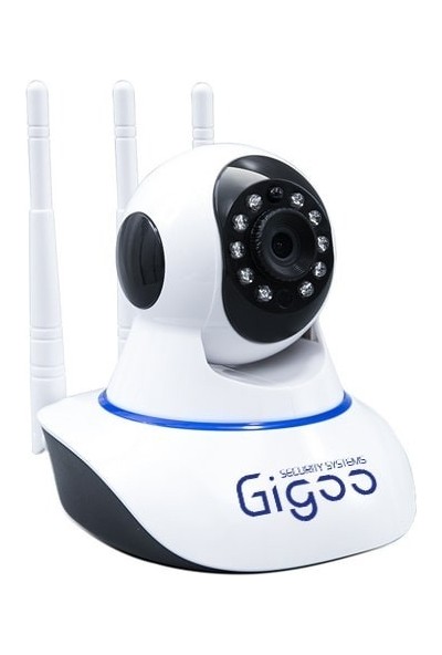 Gigoo Gigo Hd 360° 3 Antenli Haraket Sensörlü Bebek Ip Güvenlik Kamerası Gigoo Gigo Hd 360° 3 Antenli Haraket Sensörlü Bebek Ip Güvenlik Kamerası
