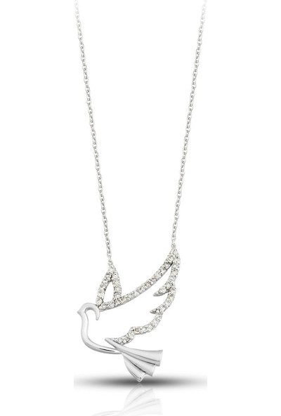 Sanal Kuyumculuk Pırlanta Kuş Kolye Özel Tasarım