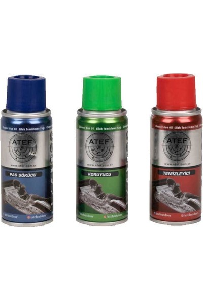 Atef 3'lü Tüfek Bakım Seti Atef 3'lü Tüfek Bakım Seti