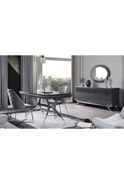 Cadde Yıldız Clara Gri Yemek Odası Cadde Yıldız Clara Gri Yemek Odası