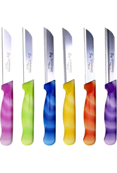 Solingen Mermer Desen 6'lı Bıçak Seti Solingen Mermer Desen 6'lı Bıçak Seti