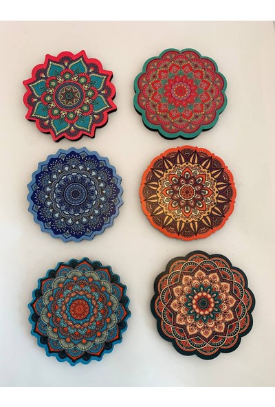 Misina Shop Mandala Desenli Bardak Altlığı Misina Shop Mandala Desenli Bardak Altlığı