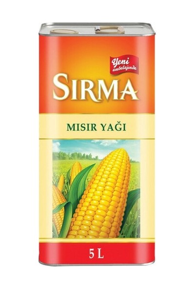 Sırma Mısır Yağı 5 Lt Teneke Sırma Mısır Yağı 5 Lt Teneke