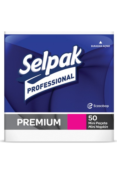 Selpak Professional Premium Mini Peçete 24x24 cm 50'li x 24 Selpak Professional Premium Mini Peçete 24x24 cm 50'li x 24
