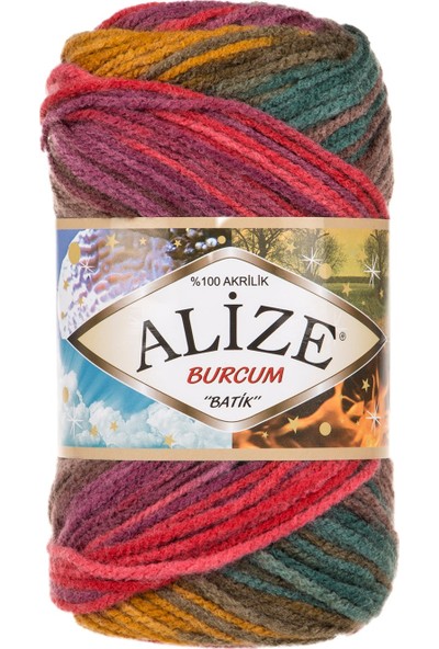 Alize Burcum Batik 3368 Yeşil-Hardal El Örgü Ipi Alize Burcum Batik 3368 Yeşil-Hardal El Örgü Ipi