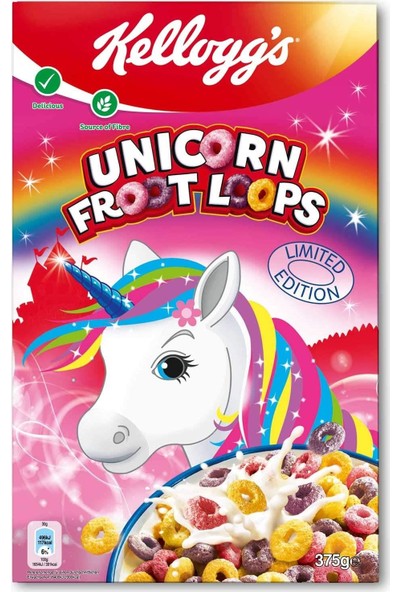 Kellogg's Unicorn Froot Loops Kahvaltılık Gevrek 375 gr Kellogg's Unicorn Froot Loops Kahvaltılık Gevrek 375 gr