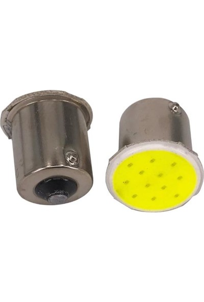 Sisa BA15S 1156 12 Cob LED Sinyal,stop,geri Vites Led'i 2 Adet