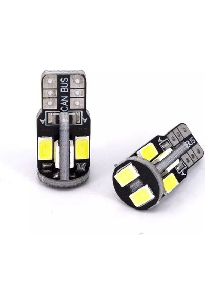 Sisa T10 LED Metal Ultra W5W 10 Ledli Beyaz Park Tavan Plaka Ampülü 2 Adet Sisa T10 LED Metal Ultra W5W 10 Ledli Beyaz Park Tavan Plaka Ampülü 2 Adet