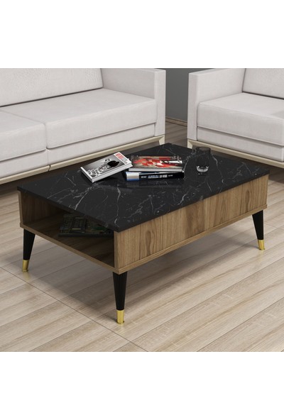 FERNISO Mermer Desenli Orta Sehpa Modern FERNISO Mermer Desenli Orta Sehpa Modern