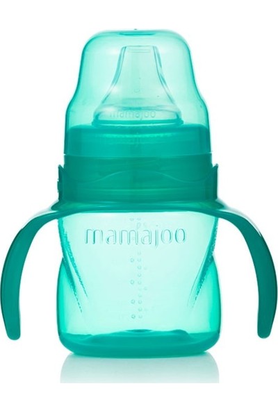 Mamajoo Kulplu Eğitici Bardak 160 ml / Yeşil Mamajoo Kulplu Eğitici Bardak 160 ml / Yeşil