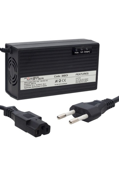 Powermaster 60V 20A Elektrikli Bisiklet Şarj Cihazı