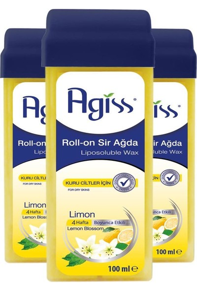 Agiss Roll-On Sir Ağda 100 ml Limon x 3 Agiss Roll-On Sir Ağda 100 ml Limon x 3