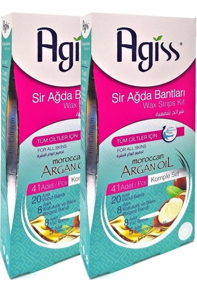 Agiss Tüm Ciltler Için Ağda Bandı Tüm Vücut Set x 2 Agiss Tüm Ciltler Için Ağda Bandı Tüm Vücut Set x 2