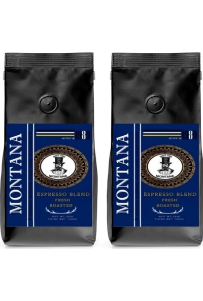 Montana Espresso Blend Fresh Roasted Çekirdek Kahve 2 x 1 kg Montana Espresso Blend Fresh Roasted Çekirdek Kahve 2 x 1 kg