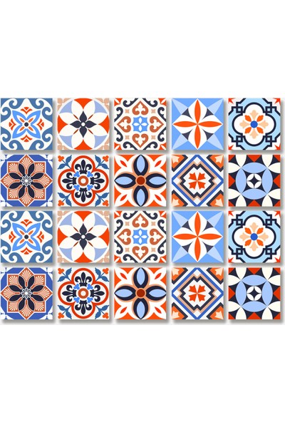 Tink Karma Meksika Desenli Pvc Karo 10X10 cm 20'li Paket Tink Karma Meksika Desenli Pvc Karo 10X10 cm 20'li Paket