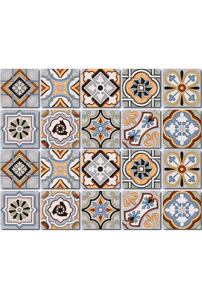 Tink Fas2 Desenli Pvc Karo 10X10 cm 20'li Paket Tink Fas2 Desenli Pvc Karo 10X10 cm 20'li Paket