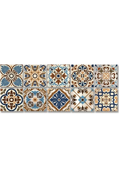 KARMA FAS DESENLİ PVC KARO 15X15 CM 10'LU PAKET