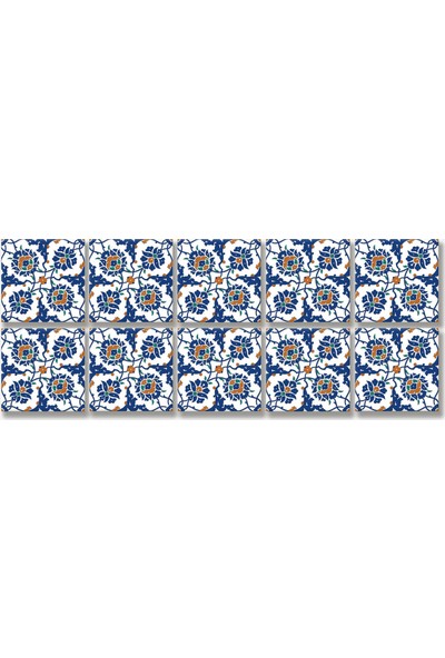 Tink Çini Desenli Pvc Karo 15X15 cm 10'lu Paket Tink Çini Desenli Pvc Karo 15X15 cm 10'lu Paket