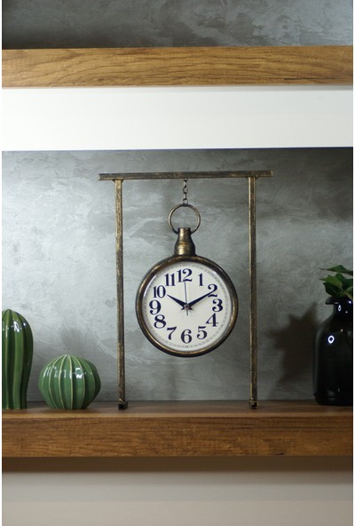 Emores Dekoratif Metal Masa Saati