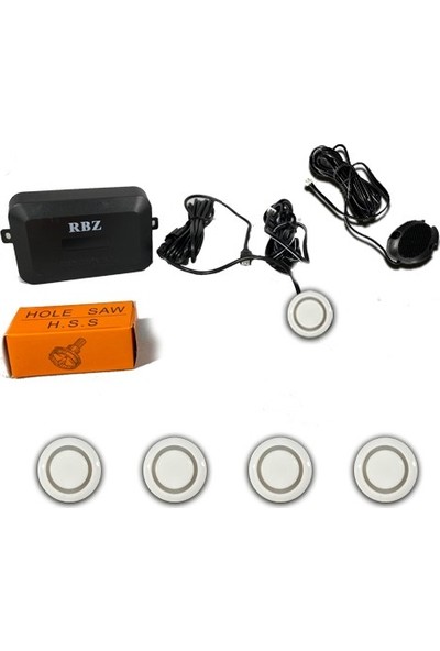 Auto Ampulance Rbz Ses Ikazlı Park Sensörü Beyaz 19mm