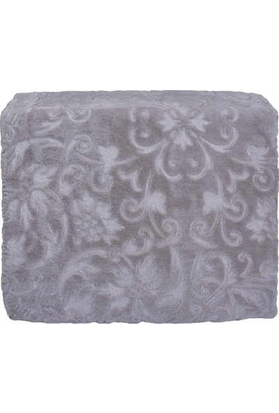 Özdilek - Gümüş Çift Kişilik Düz Renk Trendy Battaniye