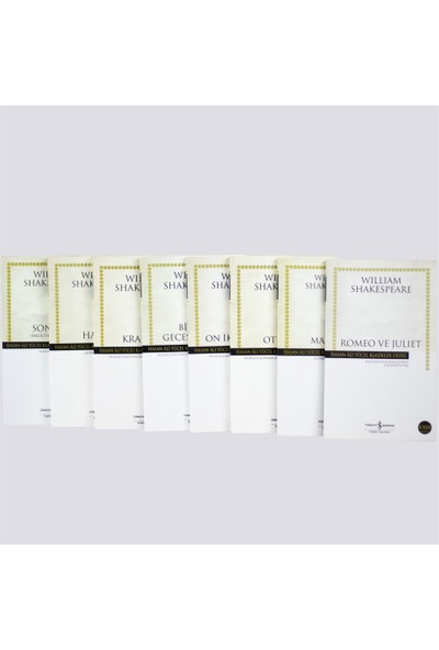 İş Bankası Kültür Yayınları Shakespeare Kitap Seti 8 Adet