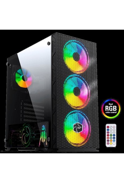 Gametech Galaxy Mesh ve LED Panel 3*14CM 1*12CM Kumandalı Kasa Gametech Galaxy Mesh ve LED Panel 3*14CM 1*12CM Kumandalı Kasa