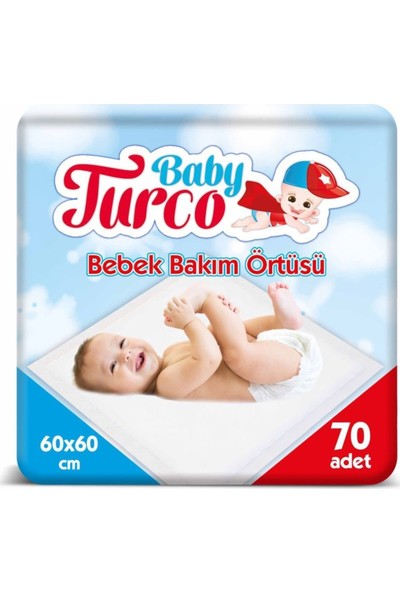 Baby Turco Bebek Bakım Örtüsü 70 Adet