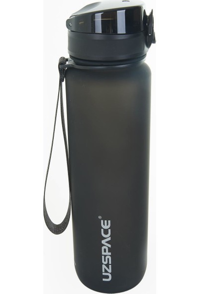 Uzspace Fiftyfifty Tritan Su Matarası 1000 ml Siyah Uzspace Fiftyfifty Tritan Su Matarası 1000 ml Siyah