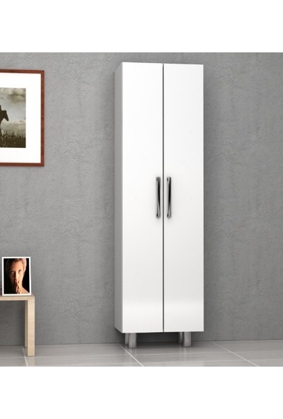 Home Gallery 4 Raflı Çok Amaçlı Ofis/Kiler/Banyo/Mutfak Dolabı 70 cm 1.Sınıf Mdf Parlak Beyaz Home Gallery 4 Raflı Çok Amaçlı Ofis/Kiler/Banyo/Mutfak Dolabı 70 cm 1.Sınıf Mdf Parlak Beyaz