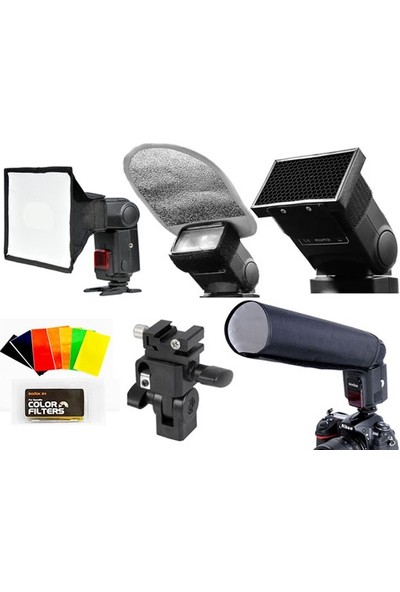 Godox Sa-K6 Tepe Flaş Aksesuar Kit Godox Sa-K6 Tepe Flaş Aksesuar Kit