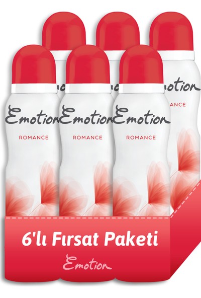 Emotion Romance Kadın Deodorant 6x150ml Emotion Romance Kadın Deodorant 6x150ml