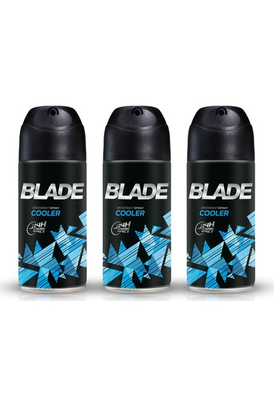 Blade Cooler 3'lü Erkek Deodorant (3 x 150 ml)