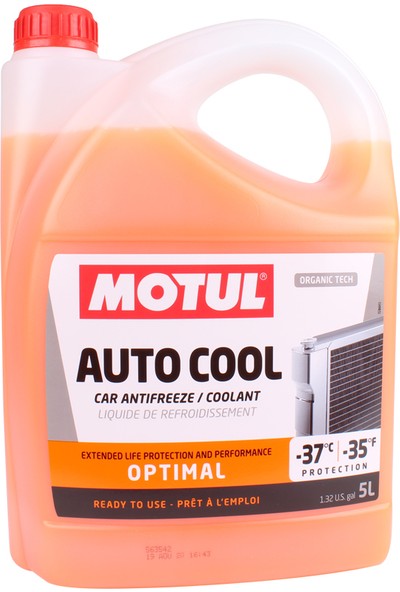 Motul Auto Cool Optımal Antifiriz Turuncu Organik (-37) 5lt Motul Auto Cool Optımal Antifiriz Turuncu Organik (-37) 5lt