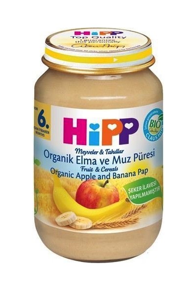 Hipp Organik Elma ve Muz Püresi 190 gr